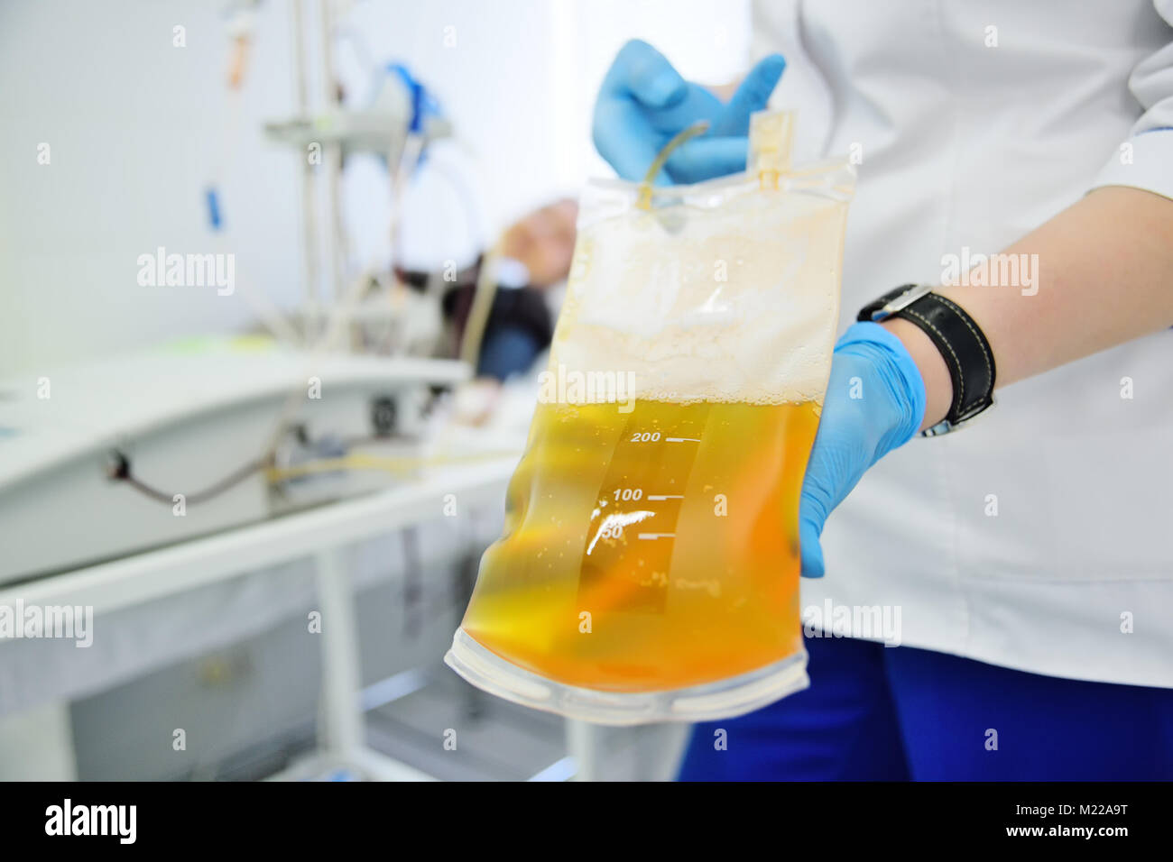 Blood plasma bag hi-res stock photography and images - Alamy