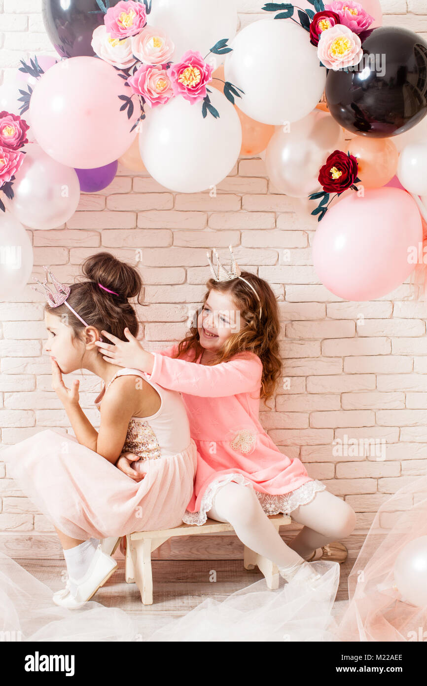 The cute little princesses Stock Photo - Alamy