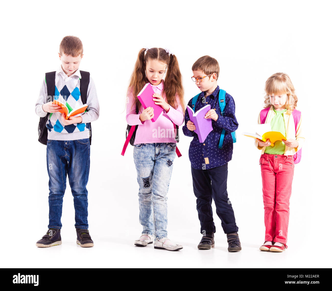 The pupils are ready for school Stock Photo - Alamy