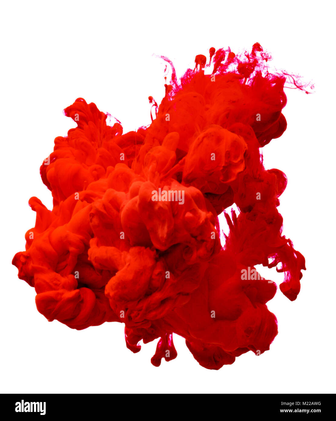 red paint in water Stock Photo - Alamy