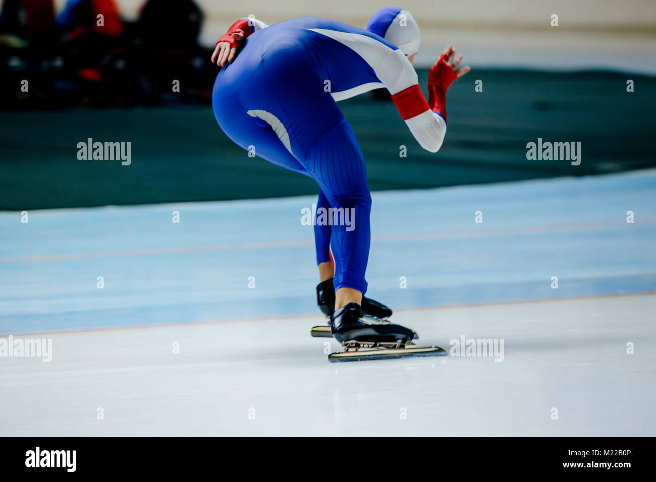 motion turn ice arena man athlete skater Stock Photo - Alamy