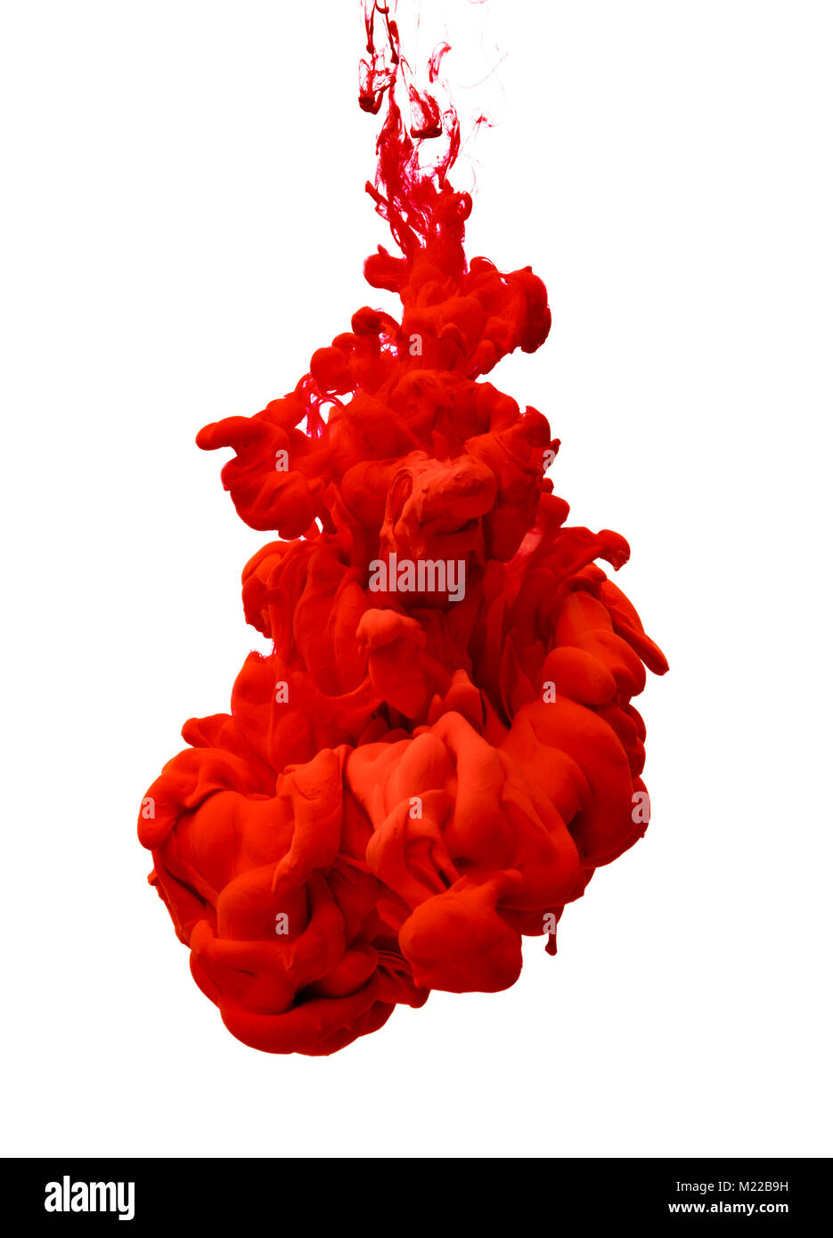 red paint in water Stock Photo - Alamy