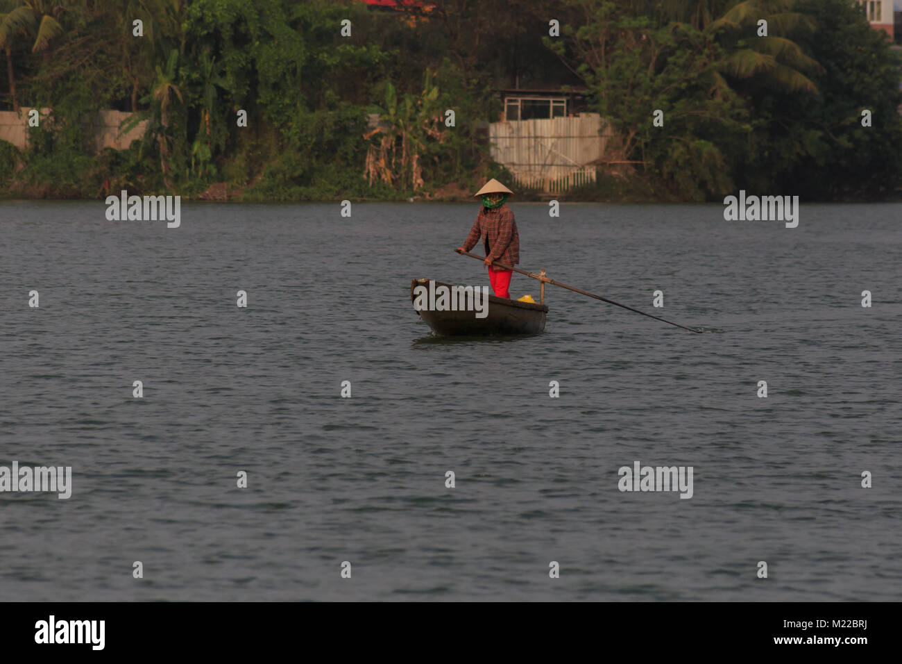 A waterman on river Stock Photo - Alamy