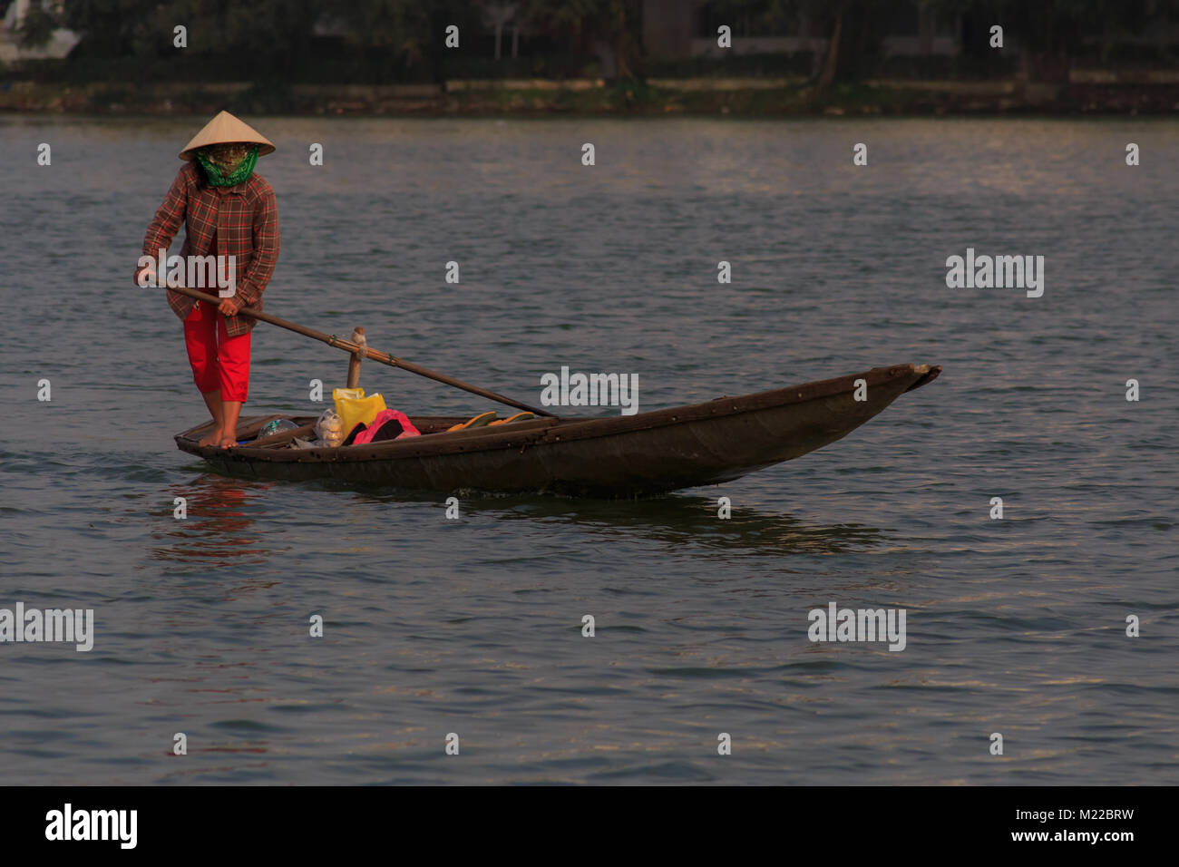 A waterman on river Stock Photo - Alamy
