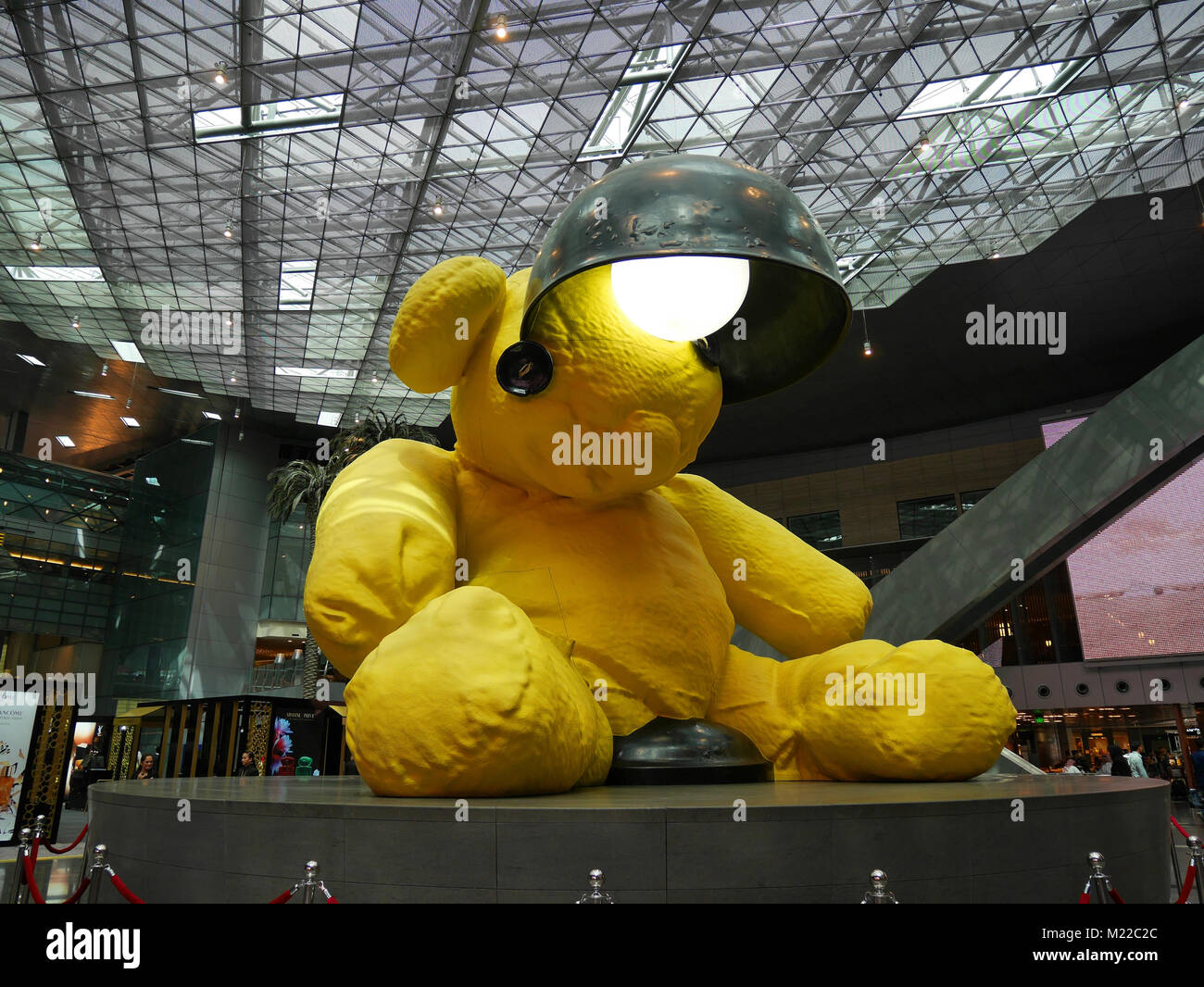 Yellow teddy bear sculpture hi-res stock photography and images - Alamy