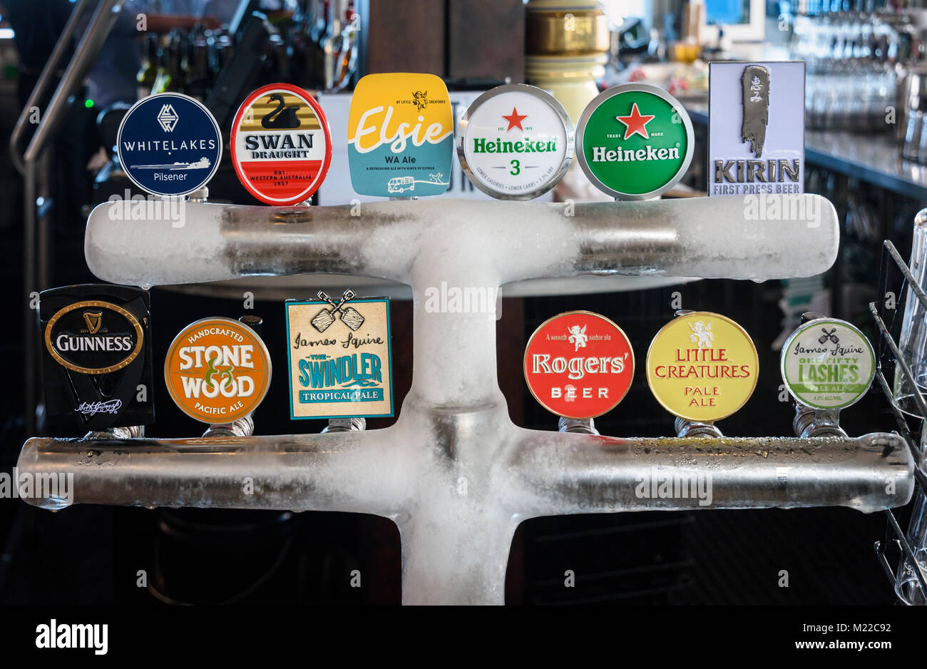 Australian beer taps hi-res stock photography and images - Alamy