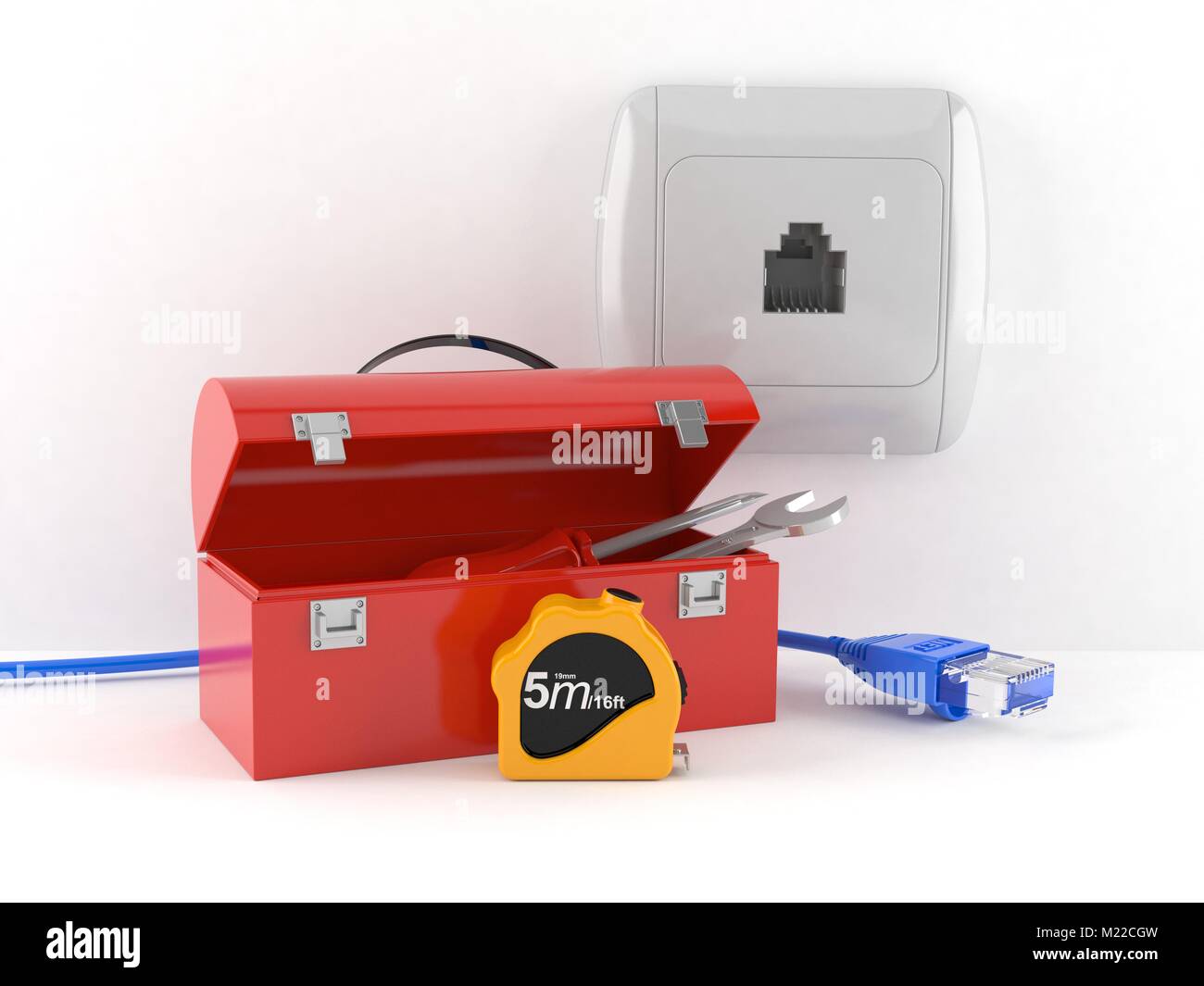 Network support concept isolated on white background Stock Photo - Alamy