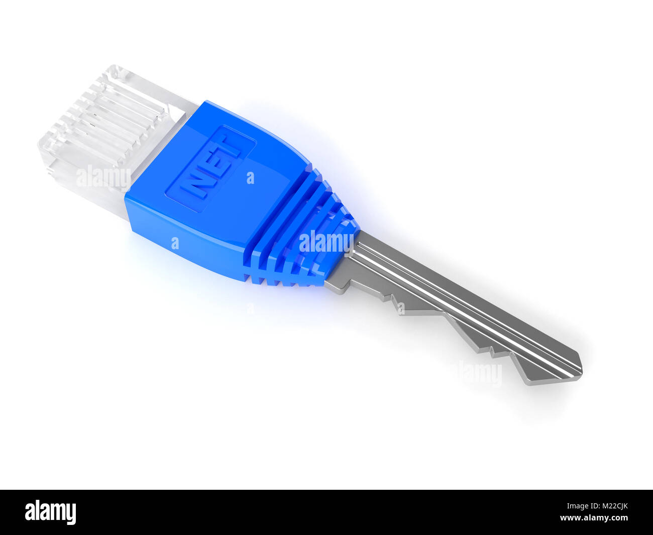 Network key isolated on white background Stock Photo - Alamy