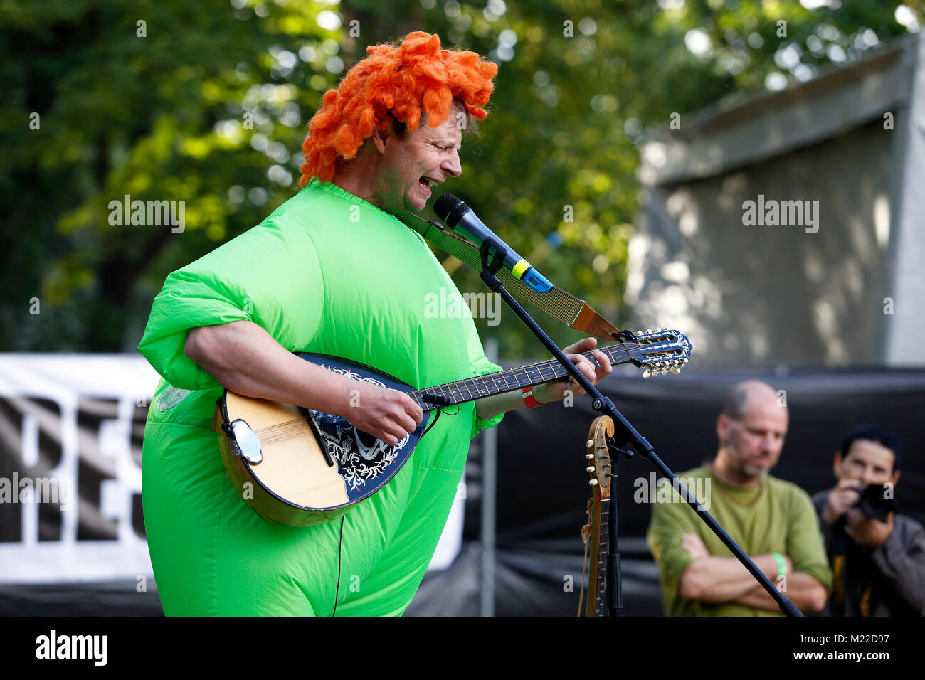 Petr Nikl dressed in a costume performs live on stage at 20th Respect ...
