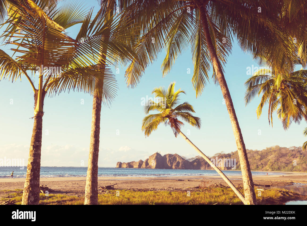 Beautiful tropical Pacific Ocean coast in Costa Rica Stock Photo - Alamy