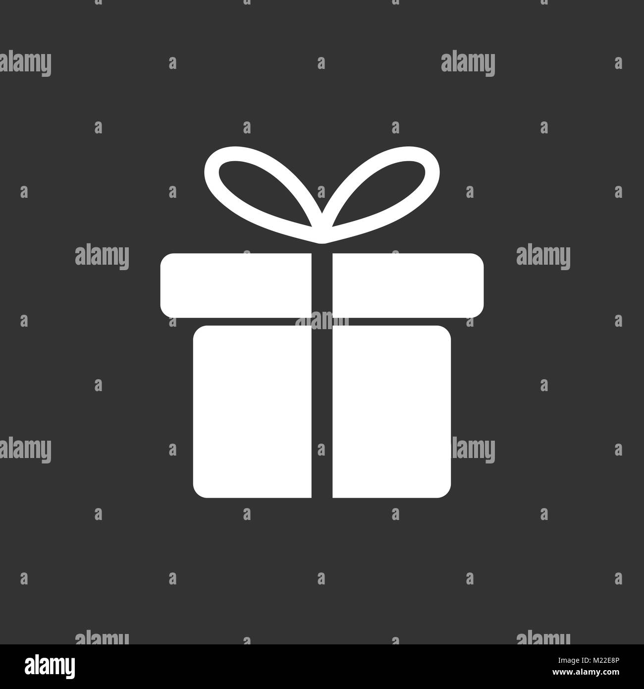 Bow icon flat color Black and White Stock Photos & Images - Alamy