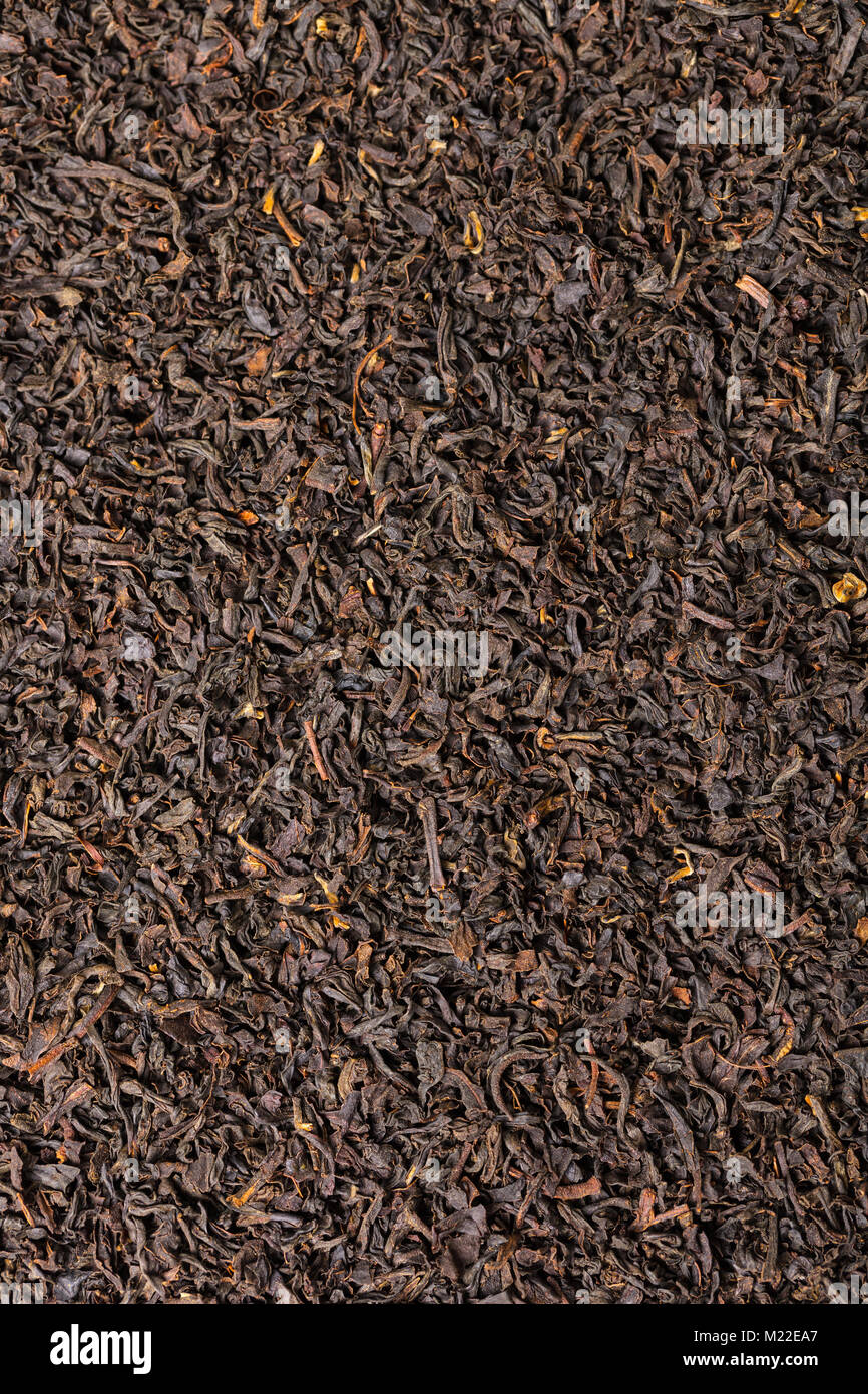 background food, texture of dry black tea Stock Photo - Alamy
