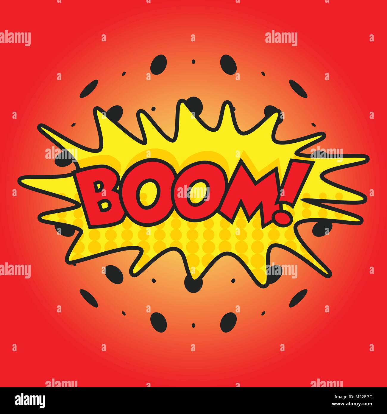 Boom comic sound effects. Sound bubble speech with word and comic ...