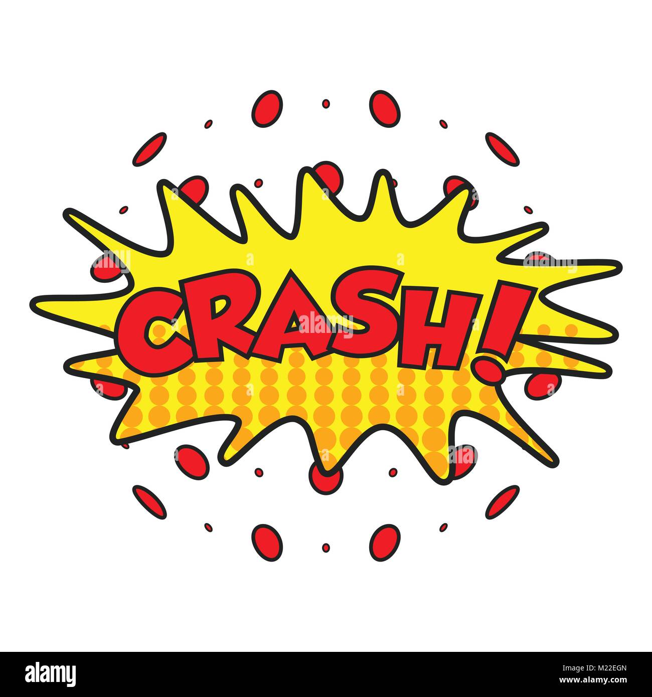Crash comic sound effects. Sound bubble speech with word and comic ...