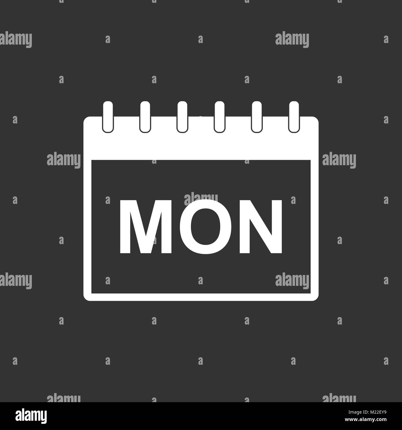 Monday Calendar Icon