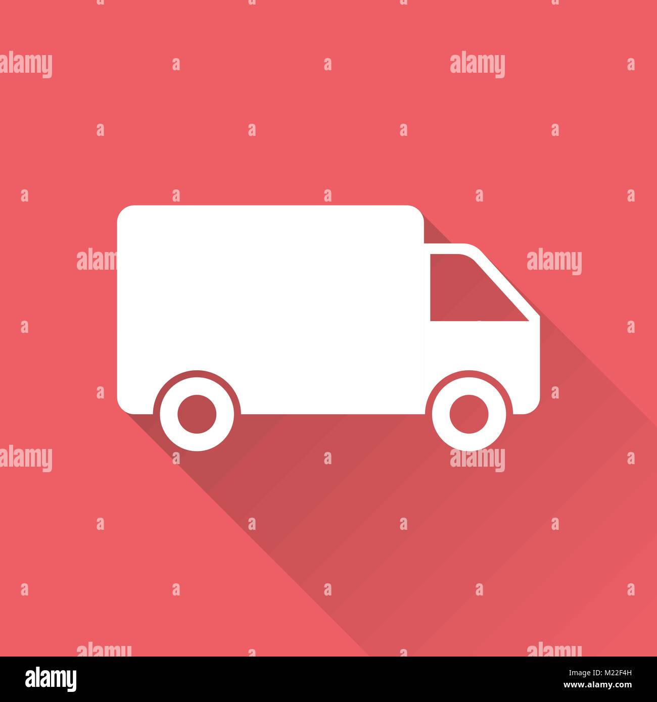 Truck, car vector illustration. Fast delivery service shipping icon ...