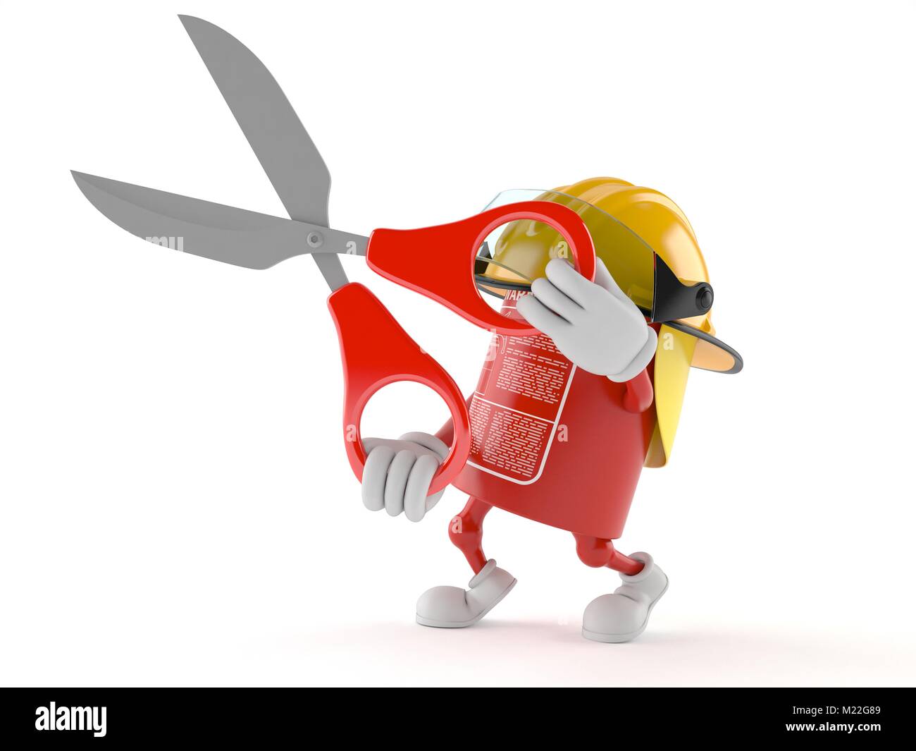 3d man holding fire extinguish hi-res stock photography and images - Alamy