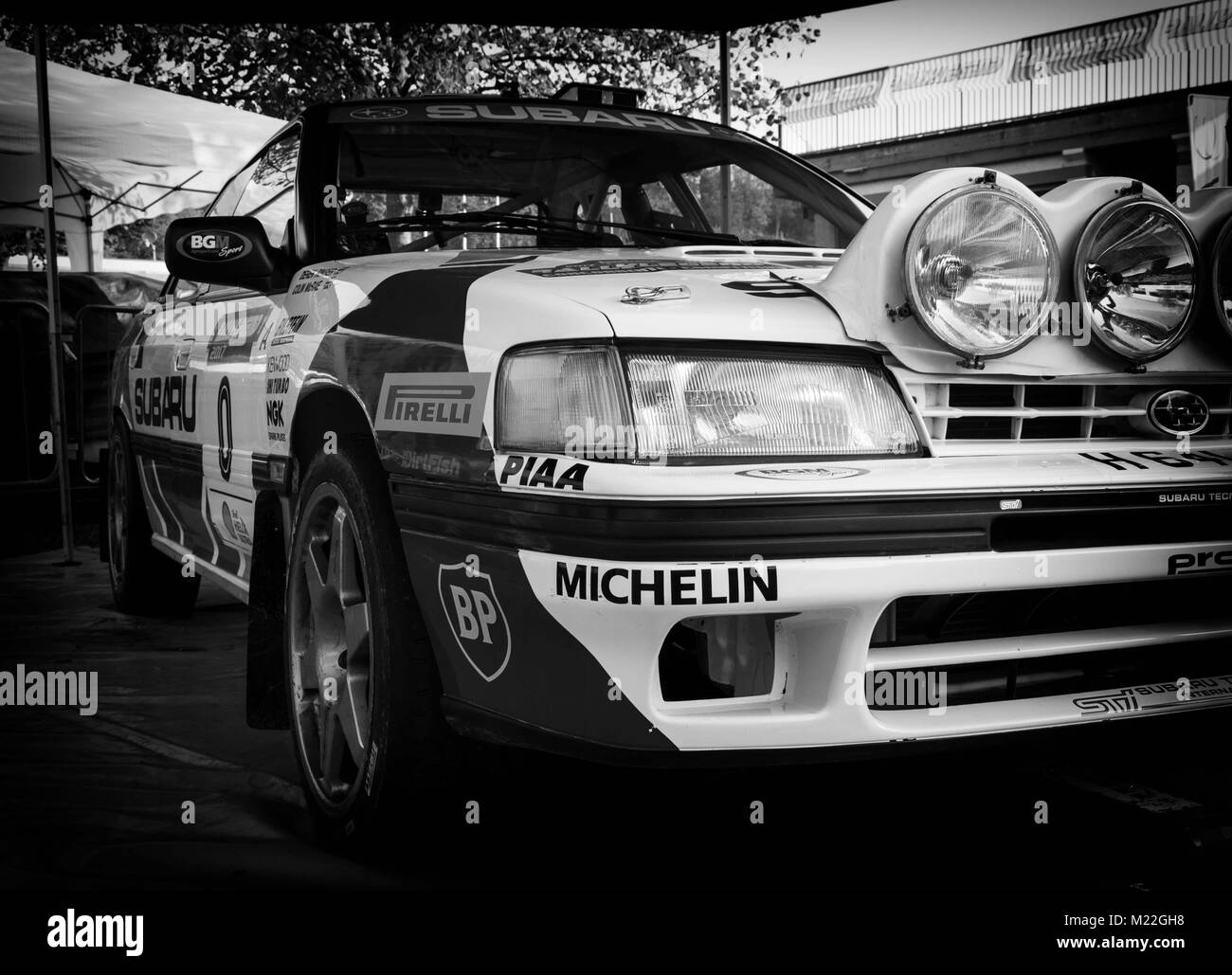 SUBARU LEGACY 1990 old racing car rally THE LEGEND 2017 the famous SAN ...