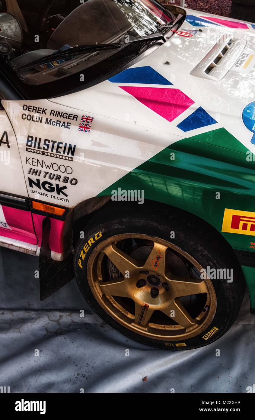 SUBARU LEGACY 1990 old racing car rally THE LEGEND 2017 the famous SAN ...