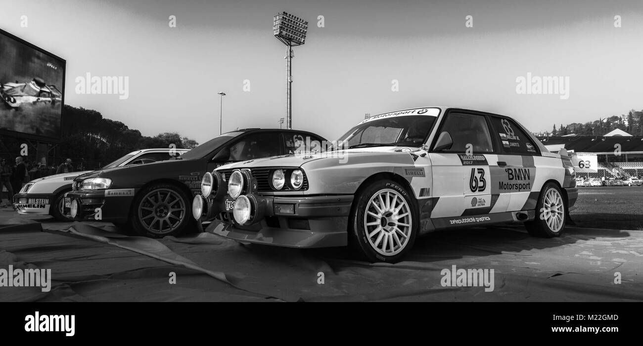 BMW M3 E30 1988 old racing car rally THE LEGEND 2017 the famous SAN ...