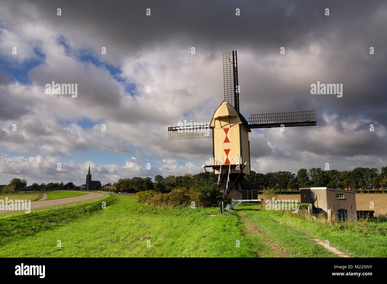 Windmill near Batenburg Stock Photo - Alamy
