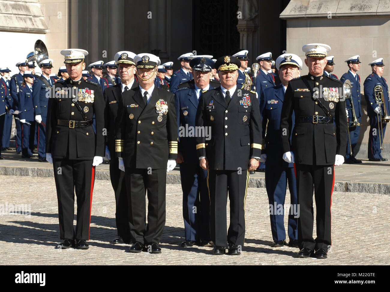 The official military party, including U.S. Marine Corps Gen. Peter ...