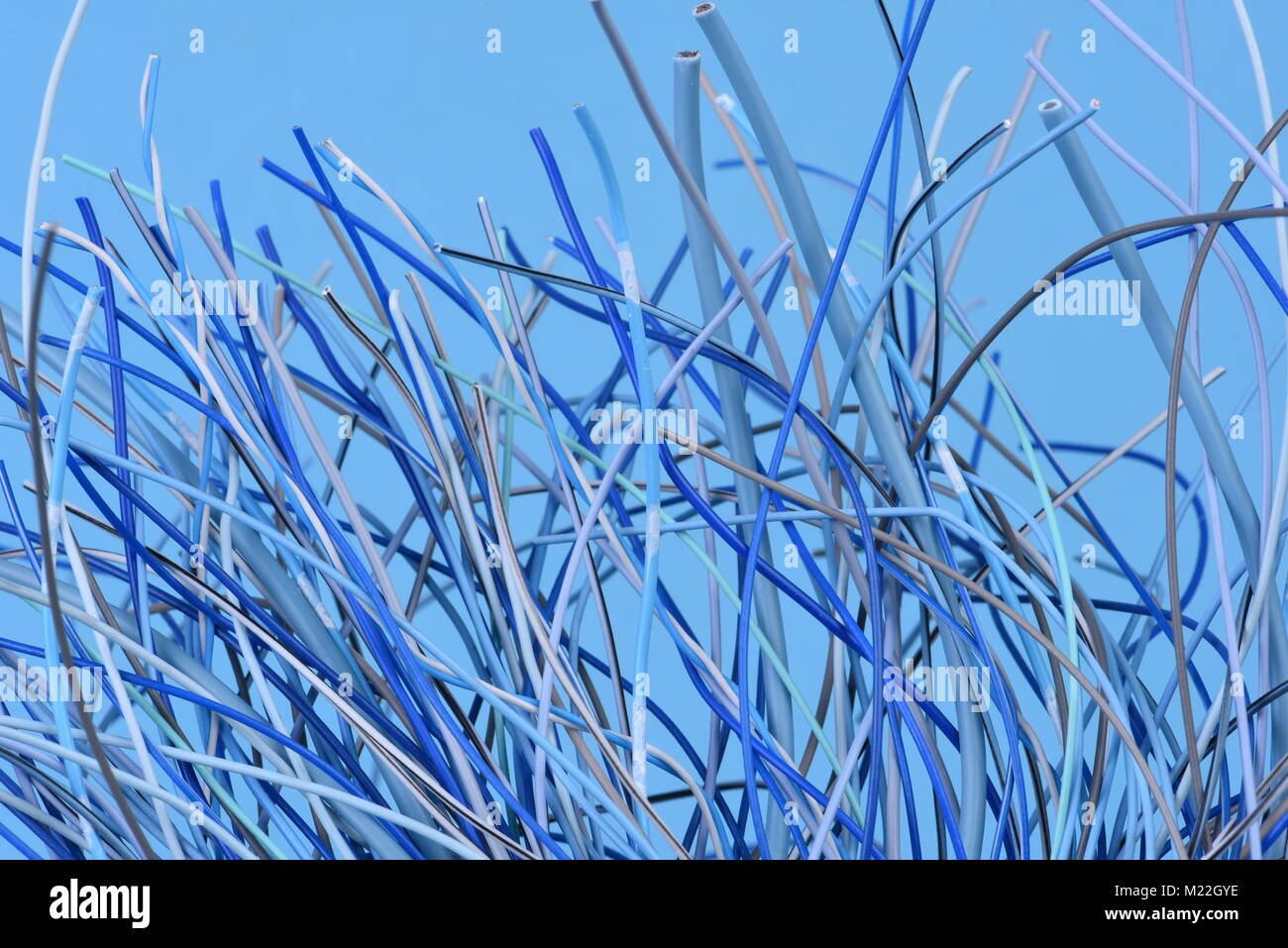 Blue electric wire hi-res stock photography and images - Alamy