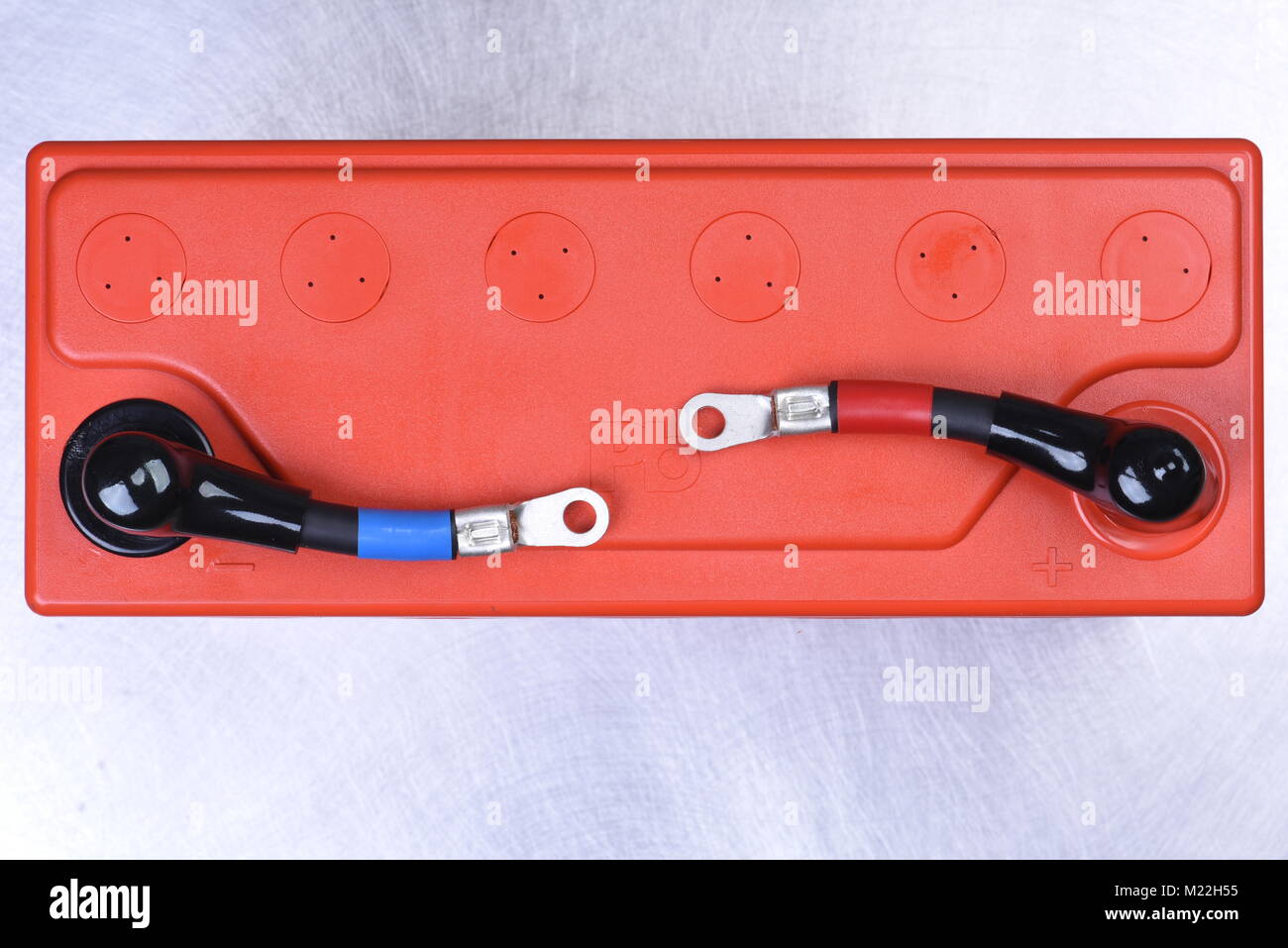 Battery backup power with symbol Pb lead and cables, directly above ...