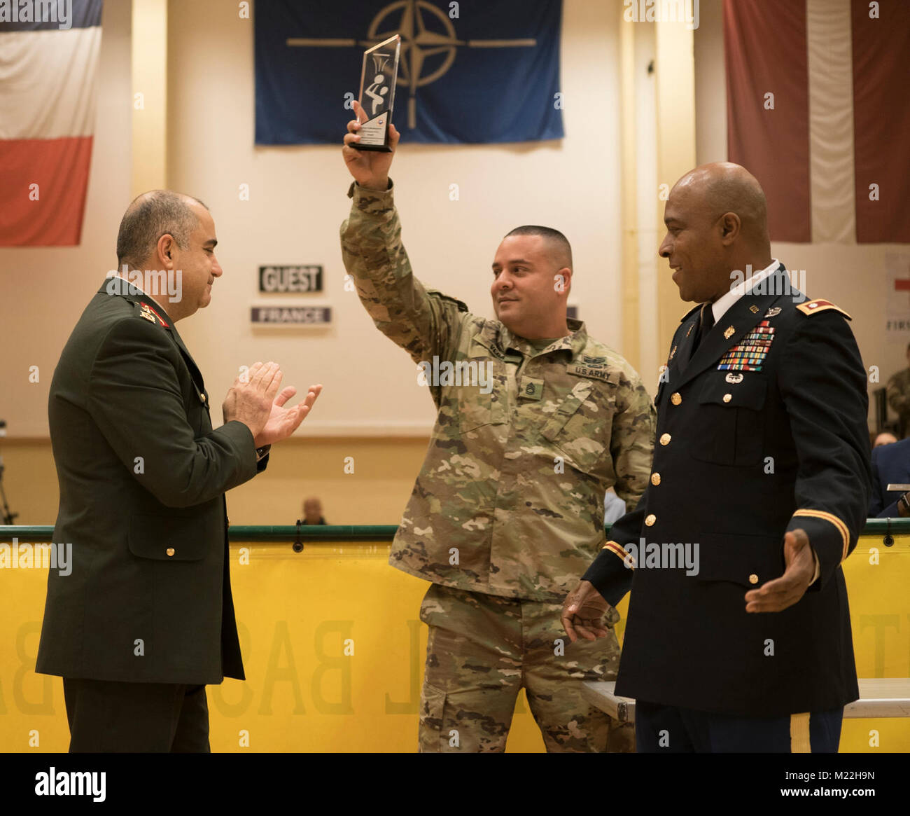 SHAPE, Belgium (Dec. 2, 2017) Sergeant First Class Brandon Vega, MWB ...