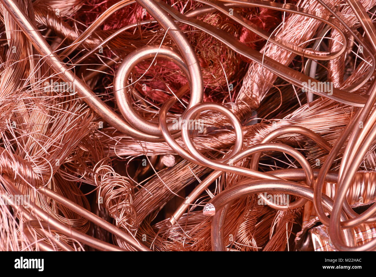 Closeup of copper wire raw materials Stock Photo - Alamy