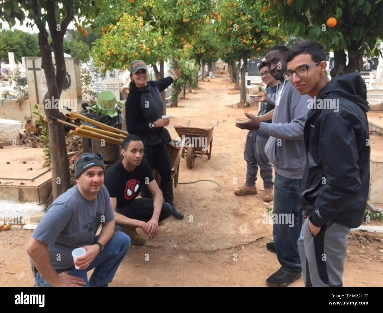 Members of the military detachment (MILDET) aboard the USNS Trenton (T ...