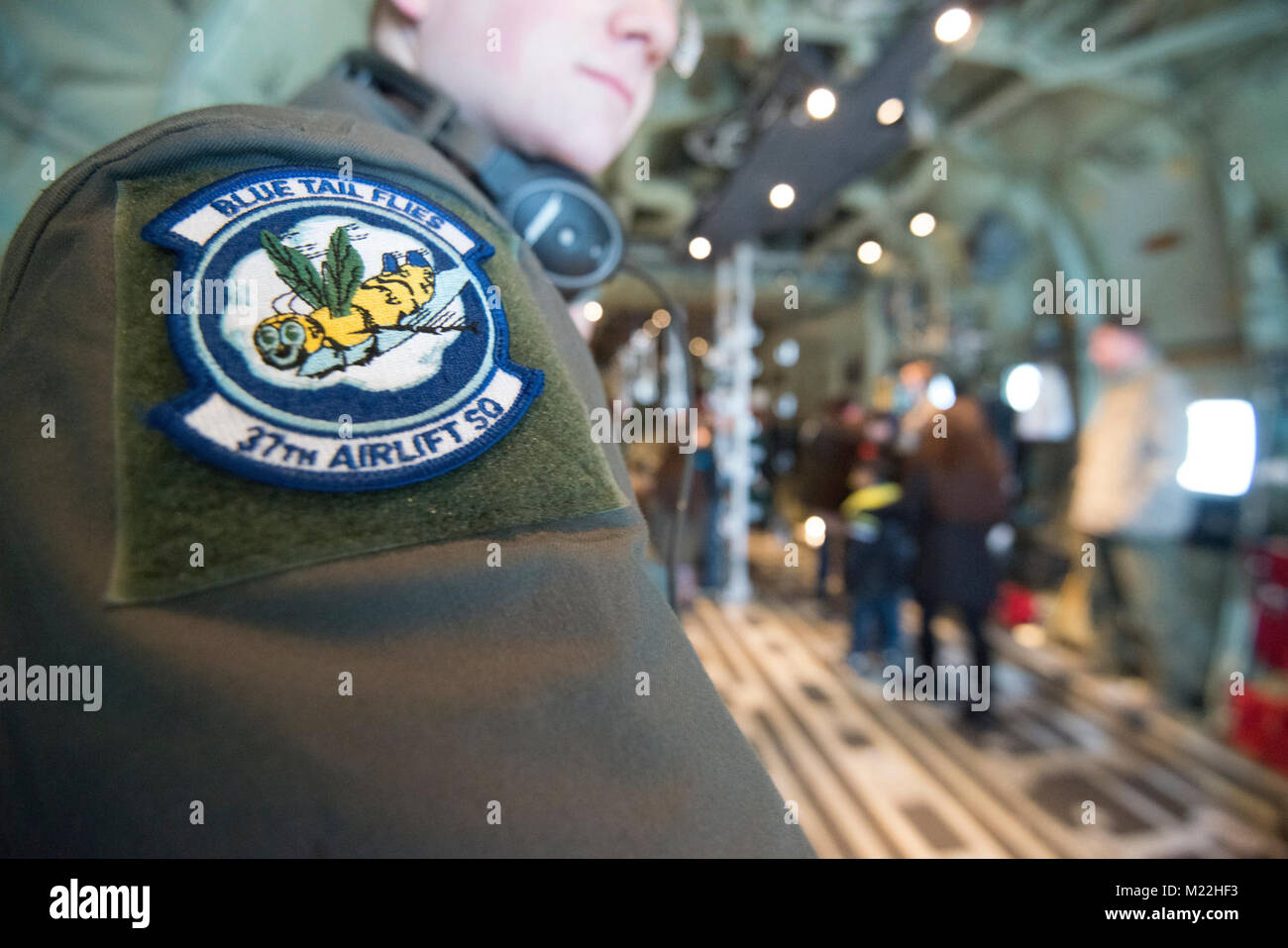 Families of U.S. Airmen with the 424th Air Base Squadron, and of U.S ...