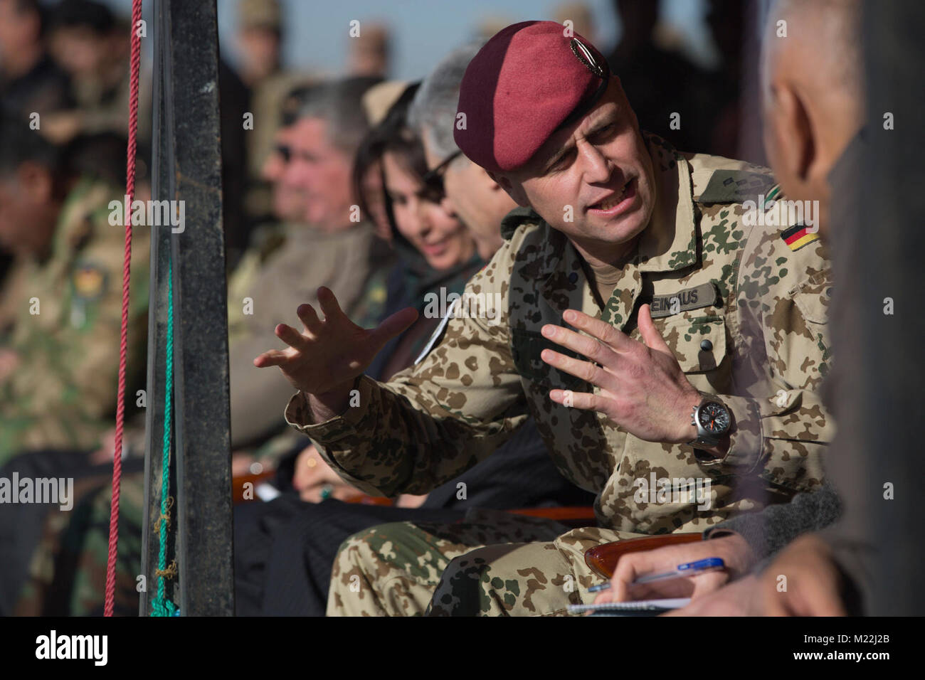 German army Col. Andreas Steinhaus, Commander of the Kurdistan Training ...