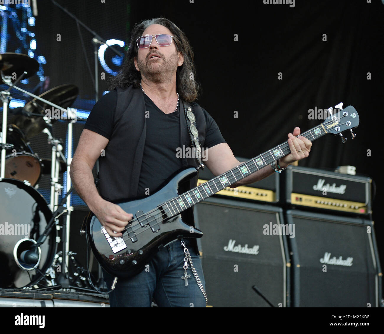 WESTON, FL - APRIL 03: Kip Winger of Winger performs at Rockfest 80s ...