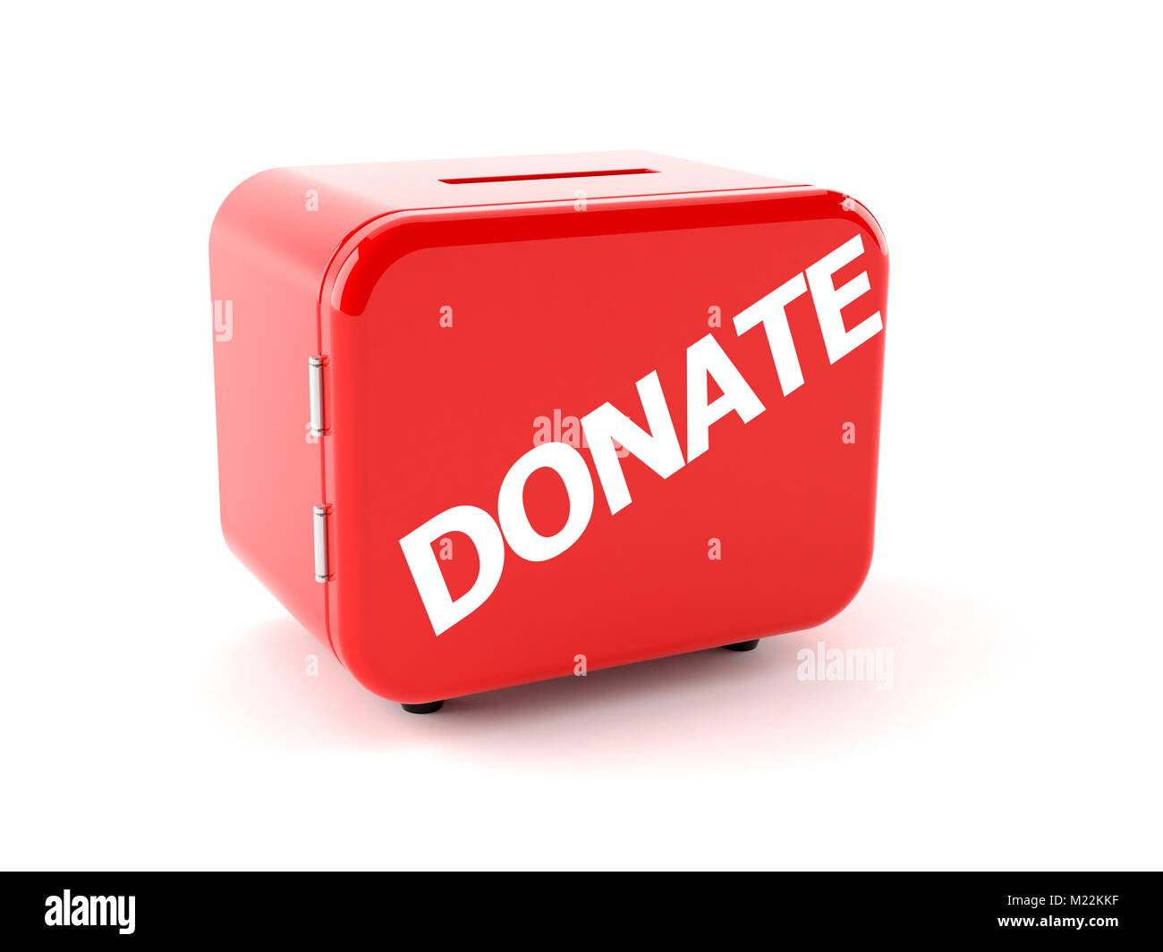 Donation box concept isolated on white background Stock Photo - Alamy