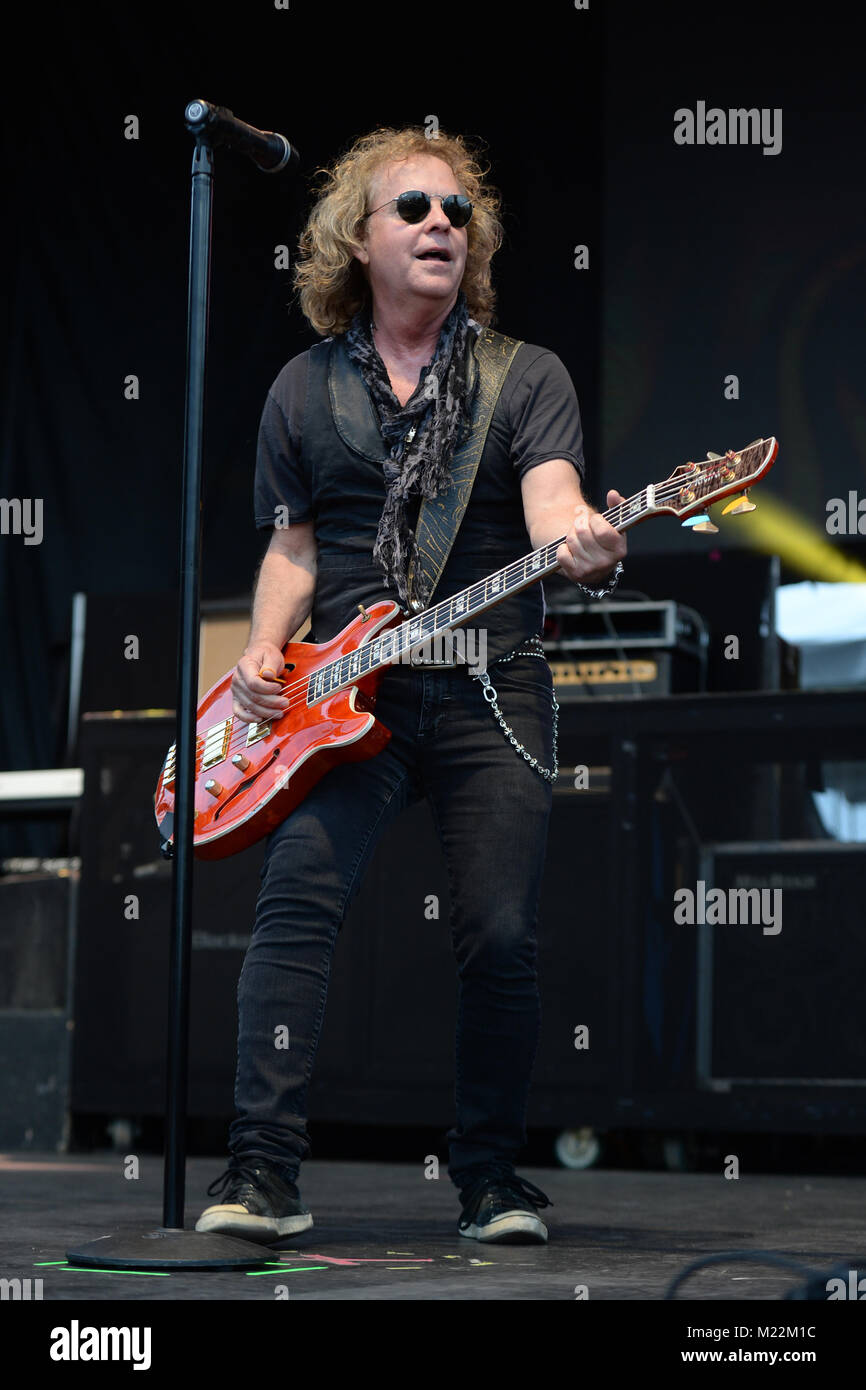 WESTON, FL - APRIL 02: Jack Blades of Night Ranger performs at Rockfest ...