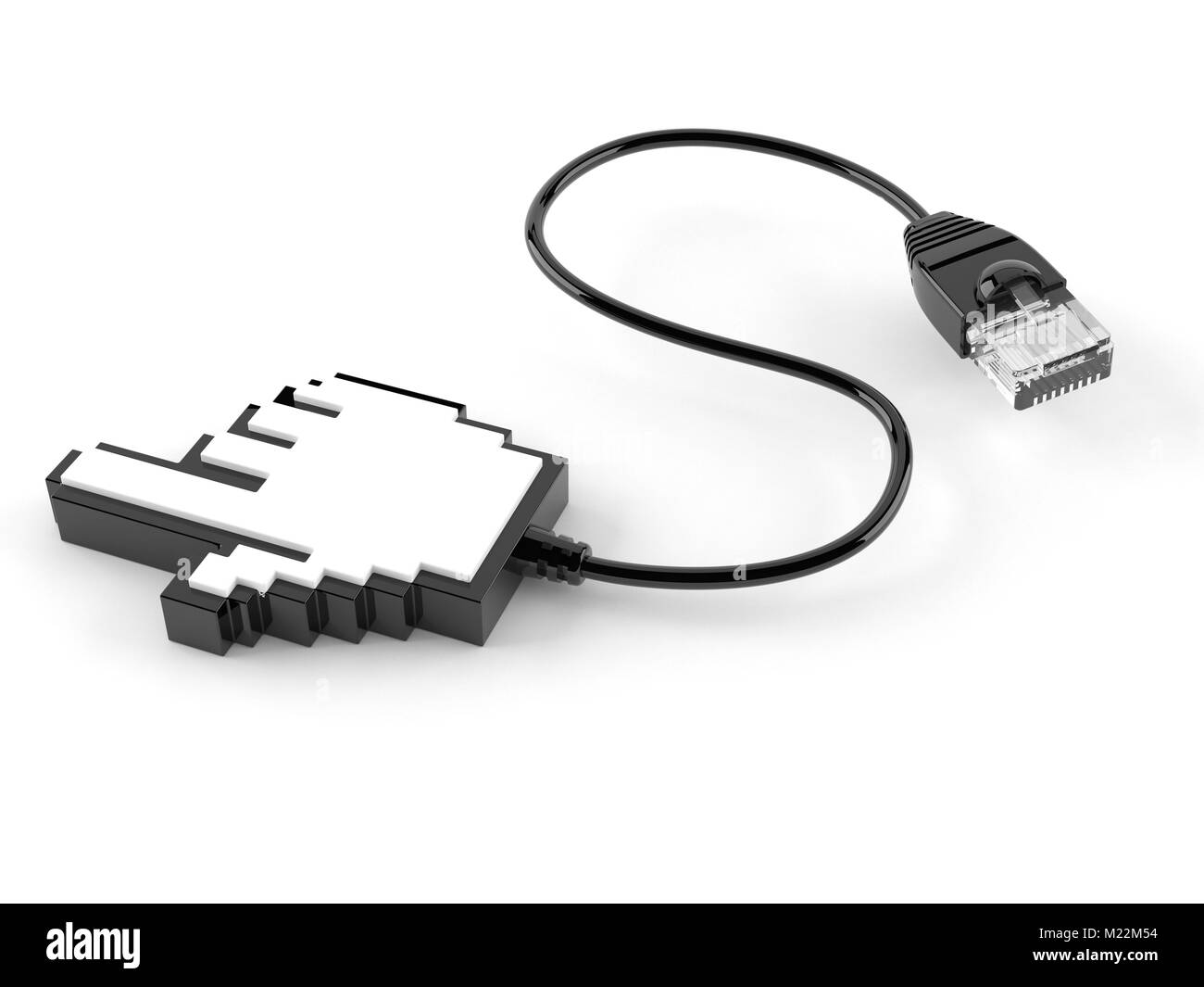 Internet concept isolated on white background Stock Photo - Alamy