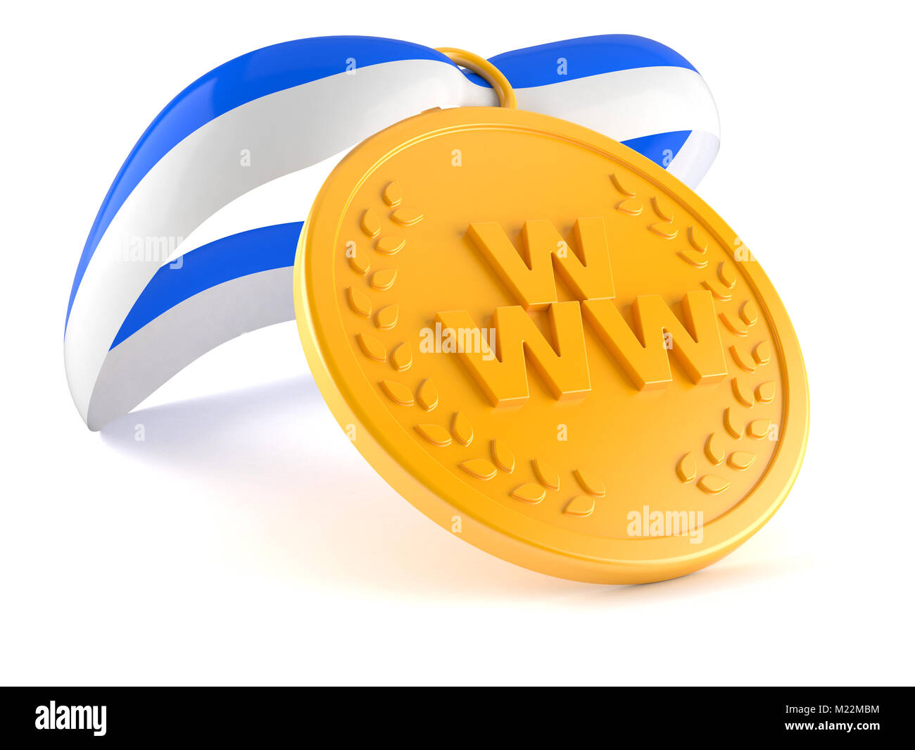 Website award isolated on white background Stock Photo - Alamy