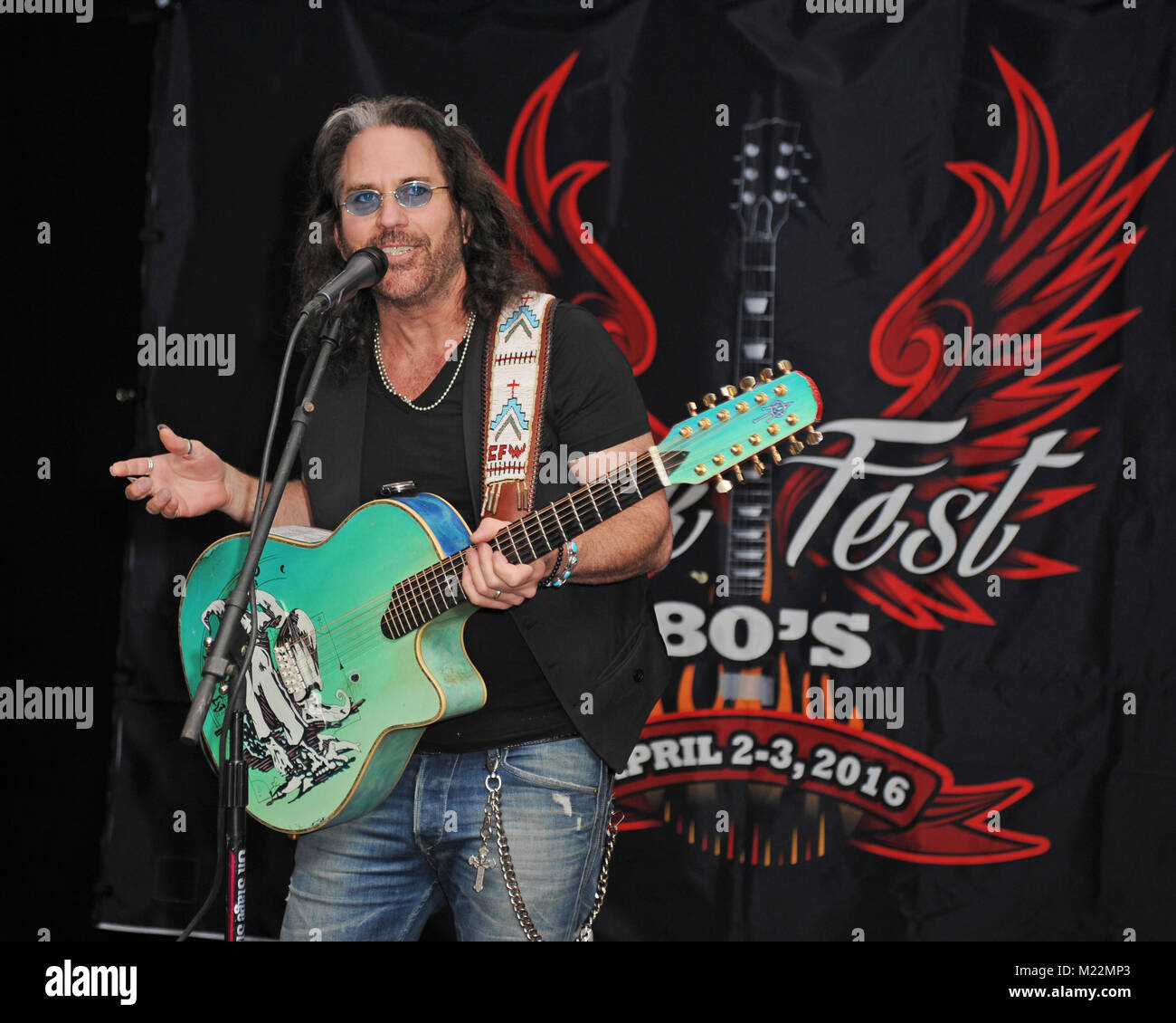 WESTON, FL - MARCH 31: Kip Winger performs at the Rockfest 80s press ...
