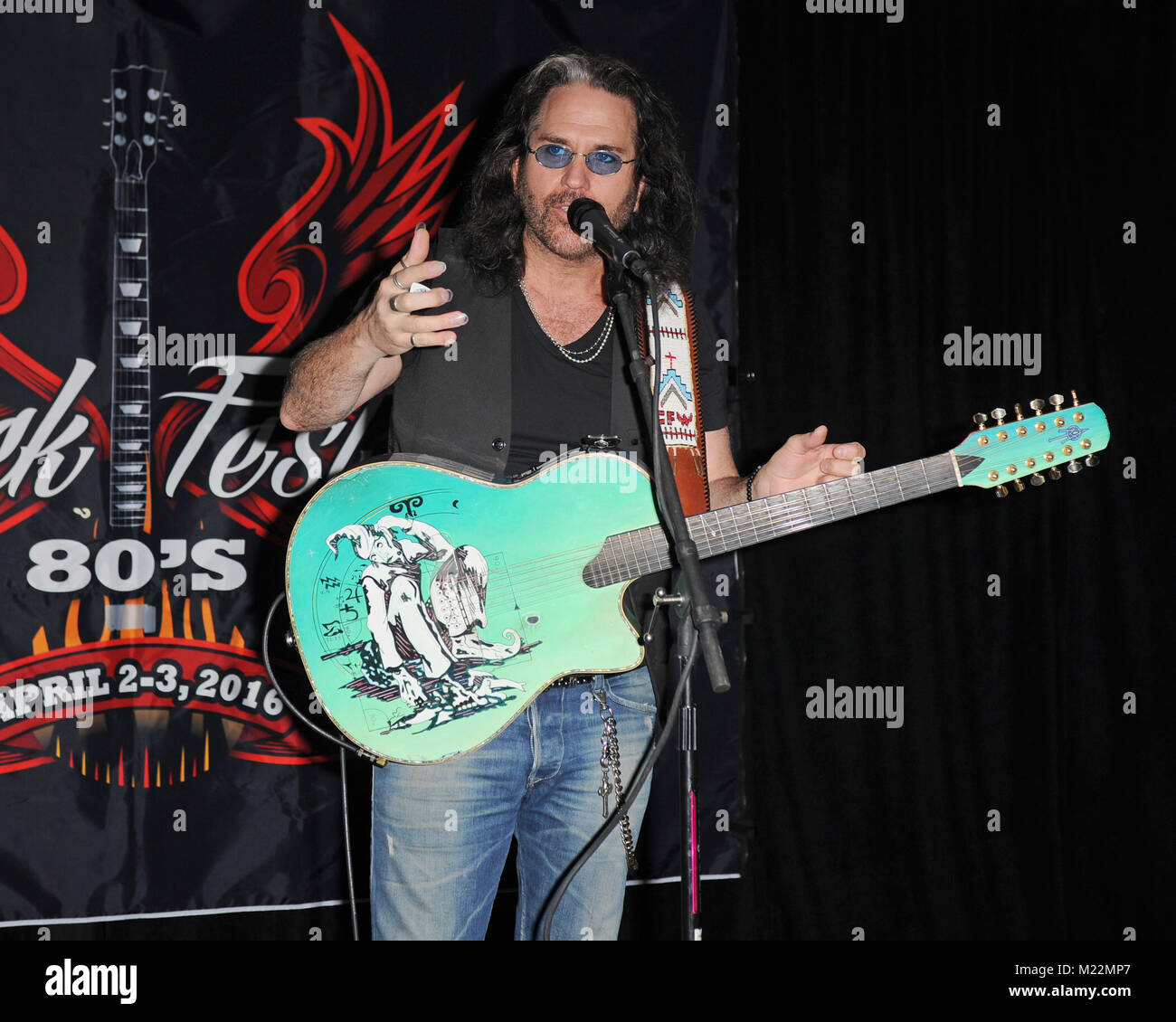 WESTON, FL - MARCH 31: Kip Winger performs at the Rockfest 80s press ...