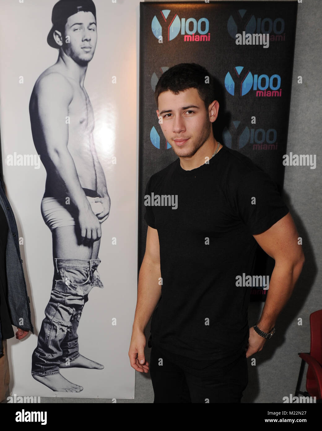 MIAMI BEACH, FL - OCTOBER 10: (EXCLUSIVE COVERAGE) Nick Jonas at radio ...