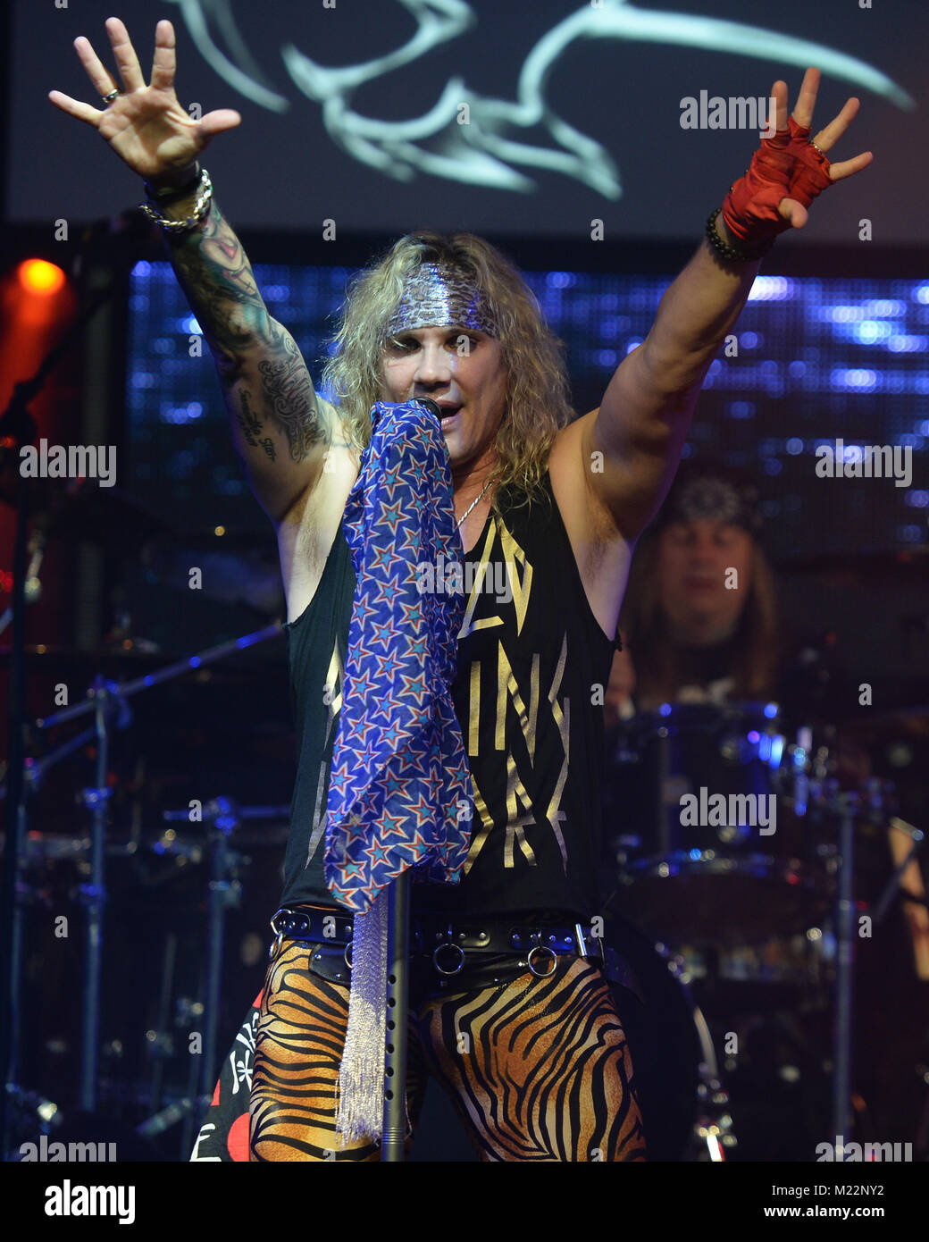 FORT LAUDERDALE, FL - MARCH 14: Michael Starr of Steel Panther performs ...