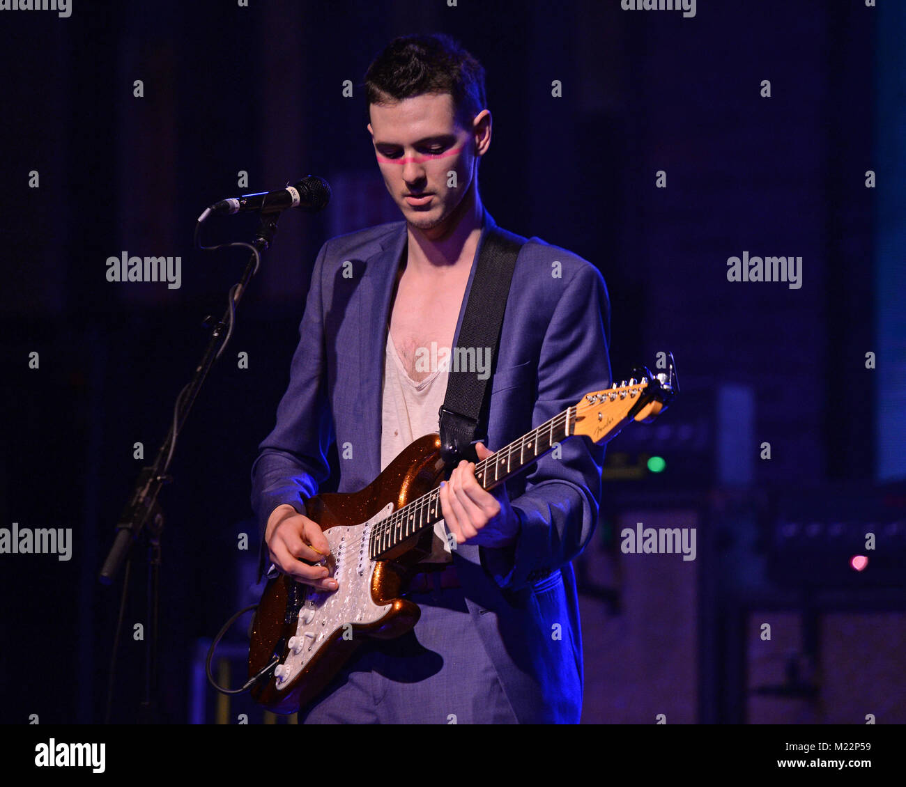 FORT LAUDERDALE, FL - MARCH 13: Matt Myers of Houndmouth pose for a ...