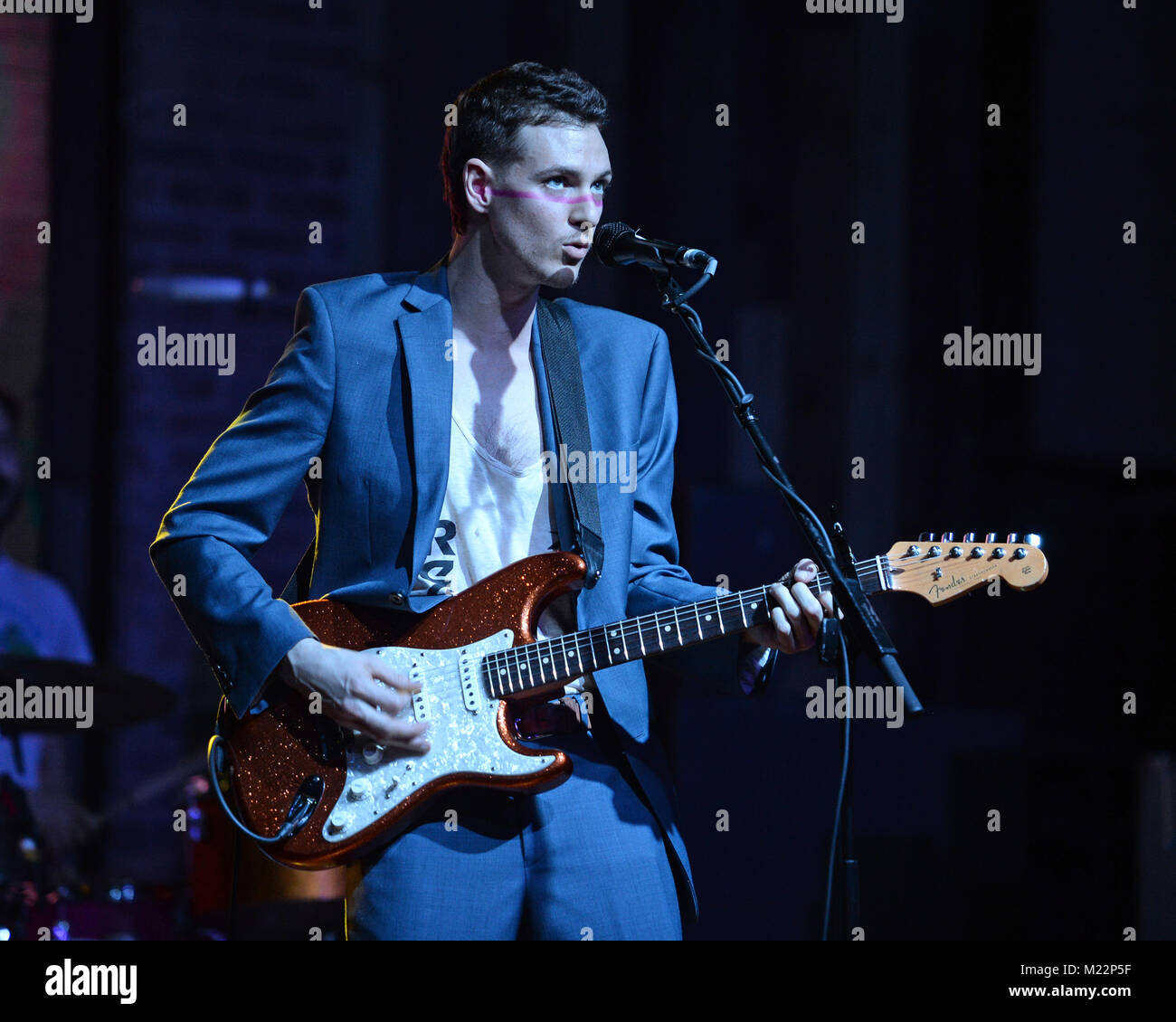 FORT LAUDERDALE, FL - MARCH 13: Matt Myers of Houndmouth pose for a ...