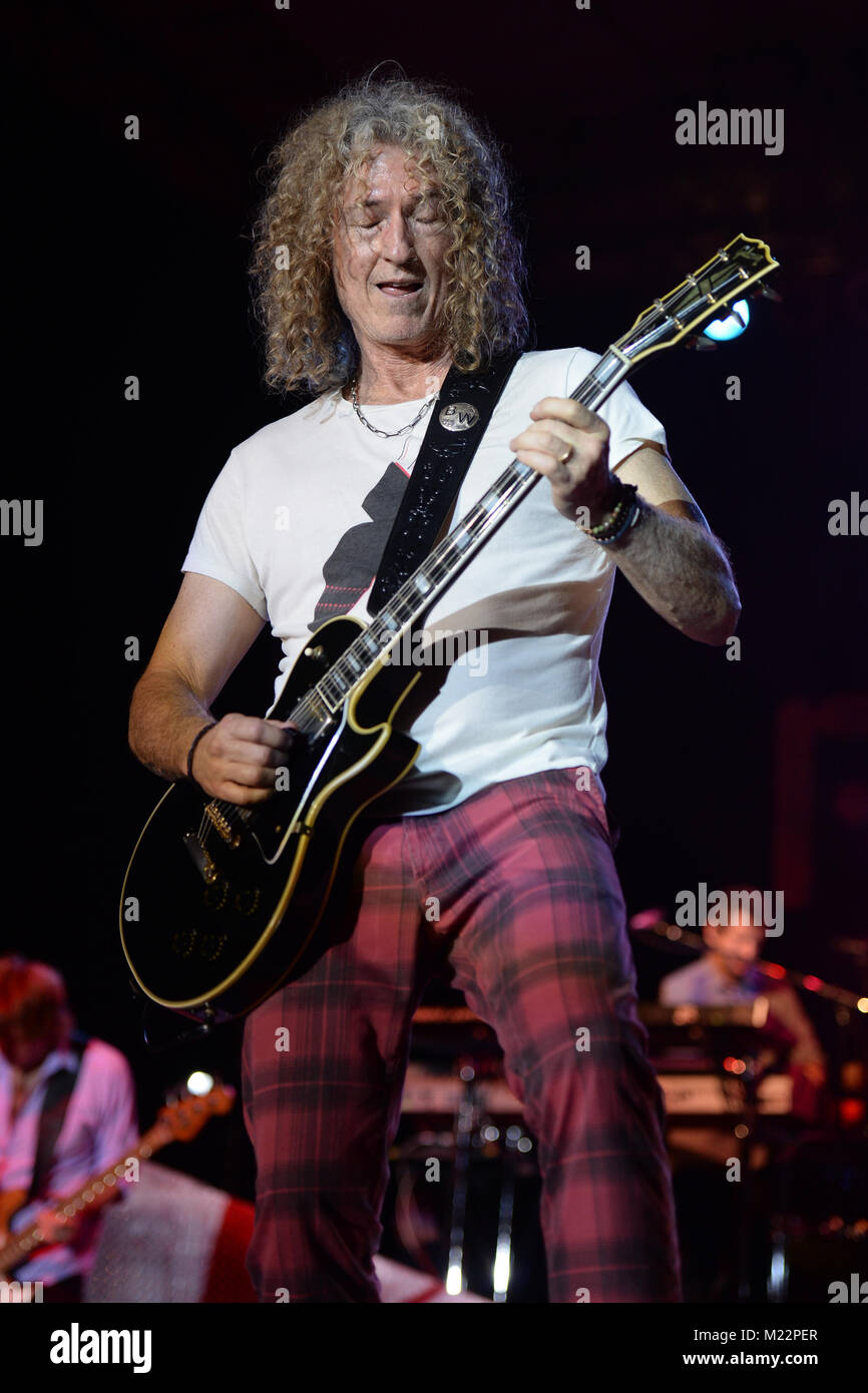 MIAMI, FL - MARCH 12: Bruce Watson of Foreigner performs at The Magic City Casino on March 12 ...