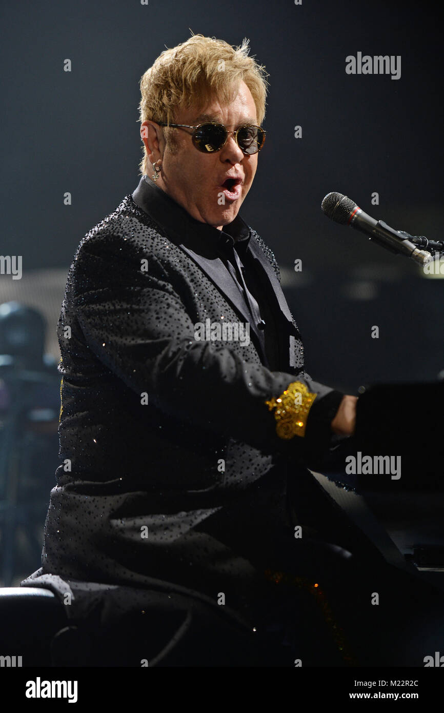 ESTERO FL - MARCH 09: Elton John performs on the Wonderful Crazy Night ...