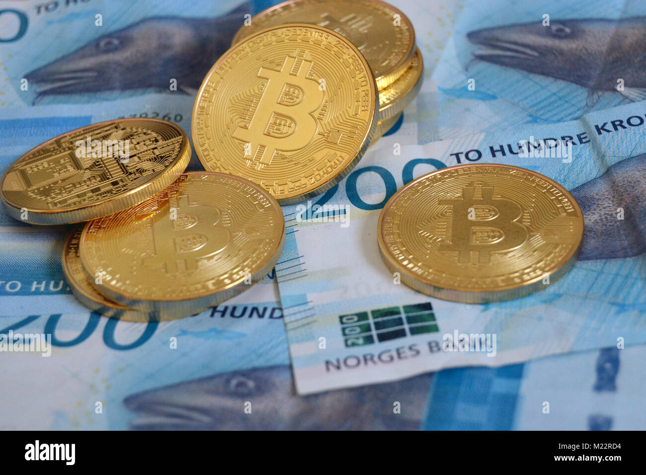 Bitcoin norske penger Stock Photo - Alamy