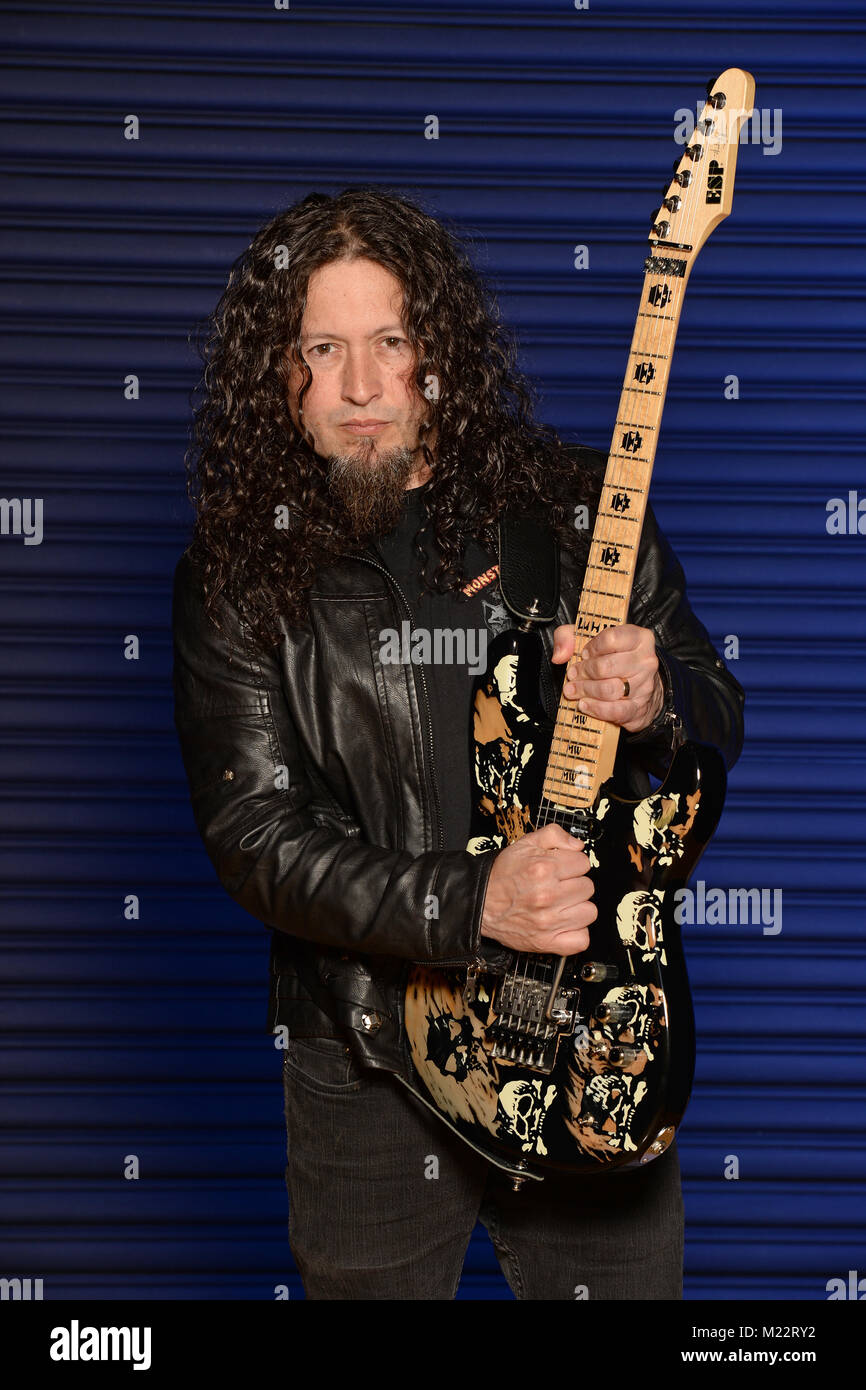 FORT LAUDERDALE, FL -MARCH 02: Michael Wilton of Queensryche poses for ...
