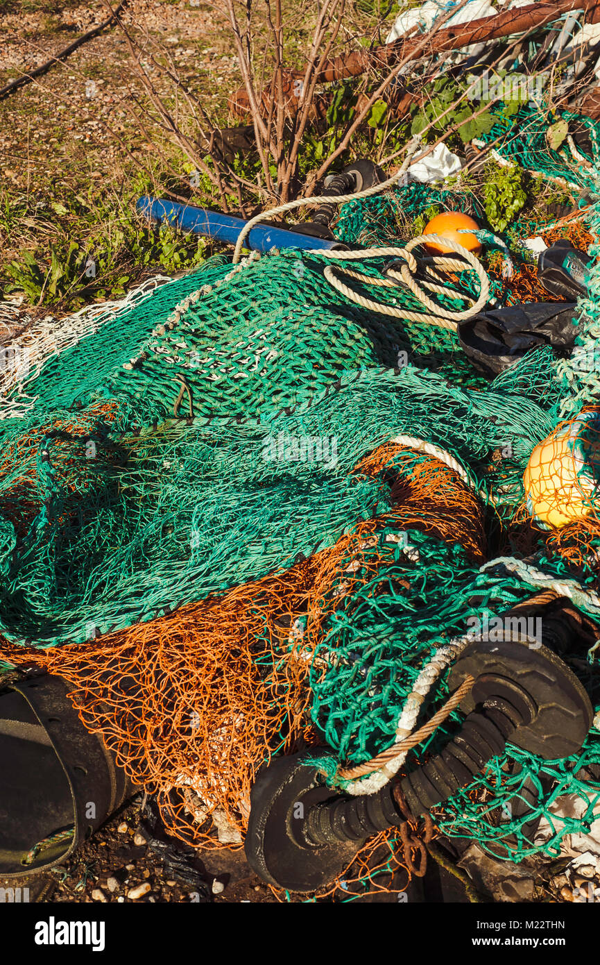 Discarded fishing nets hi-res stock photography and images - Alamy