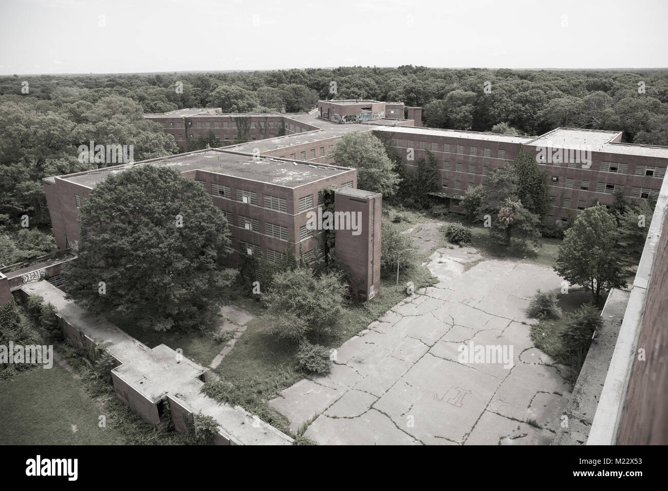 Kings Park Asylum. New York City. US Stock Photo - Alamy
